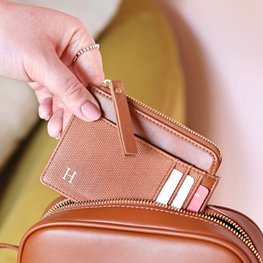Personalised Vegan Leather Card Holder | Accessories | Lisa Angel