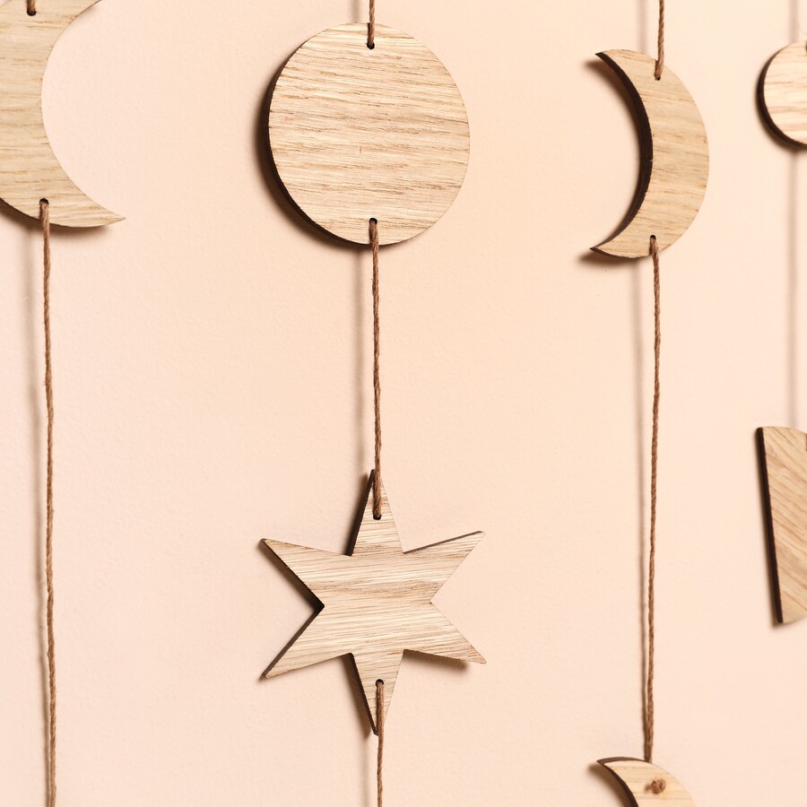 Personalised Wooden Moon Phase Wall Hanging | Lisa Angel