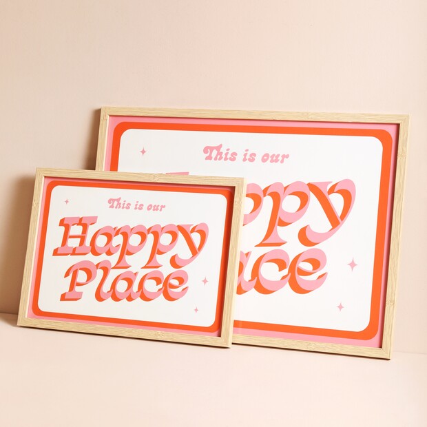 Our Happy Place A4 Print | Proper Good | Lisa Angel