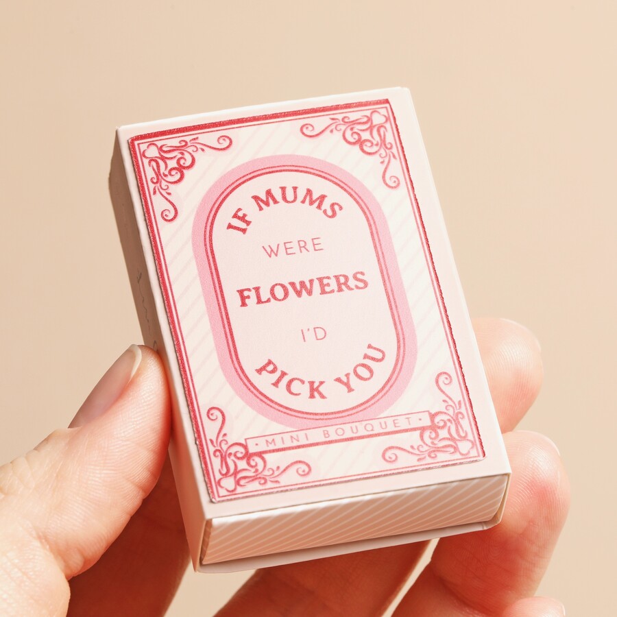 Mum Tiny Matchbox Dried Flower Posy | Lisa Angel