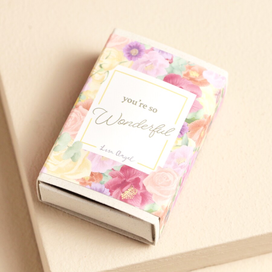 You're So Wonderful Tiny Matchbox Dried Flower Posy | Lisa Angel
