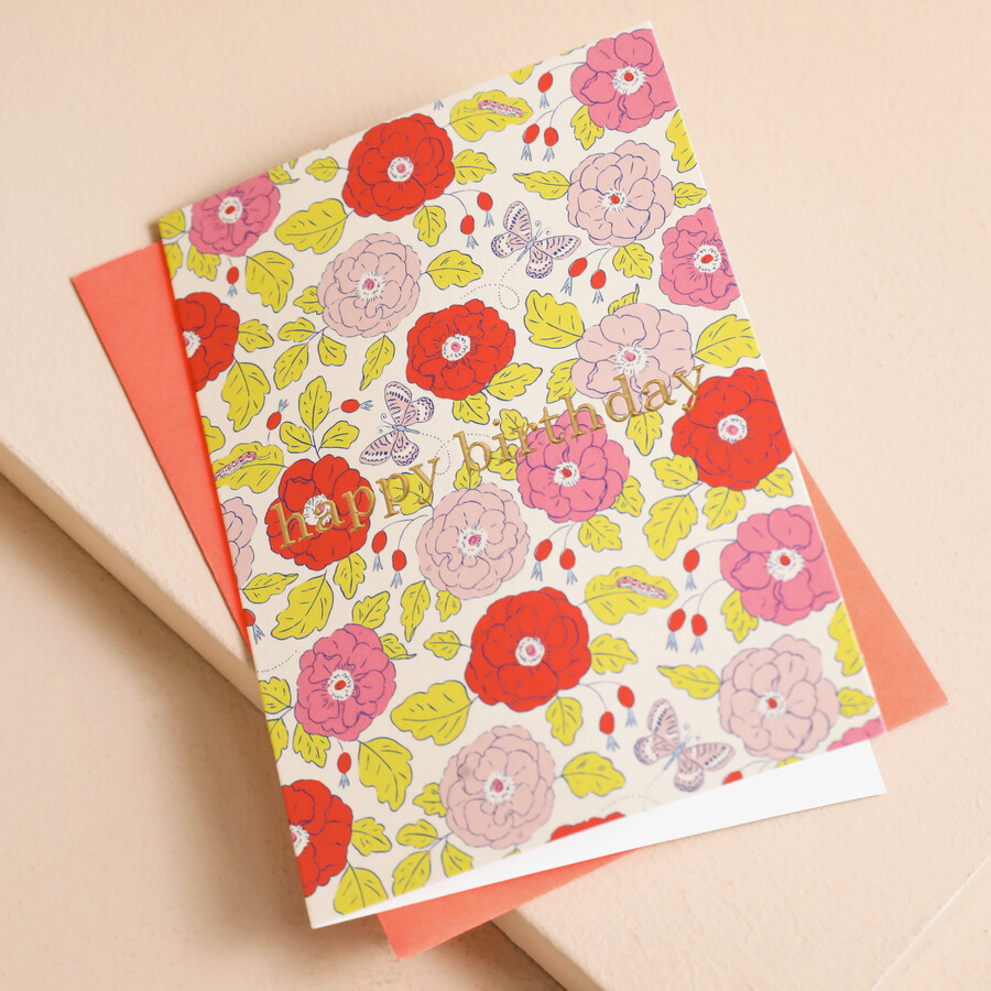 Butterfly Floral Birthday Card | Ohh Deer | Lisa Angel