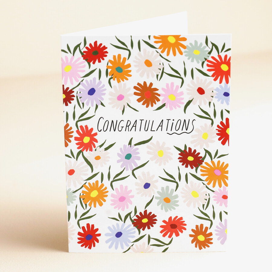 Floral Congratulations Card | Ohh Deer | Lisa Angel