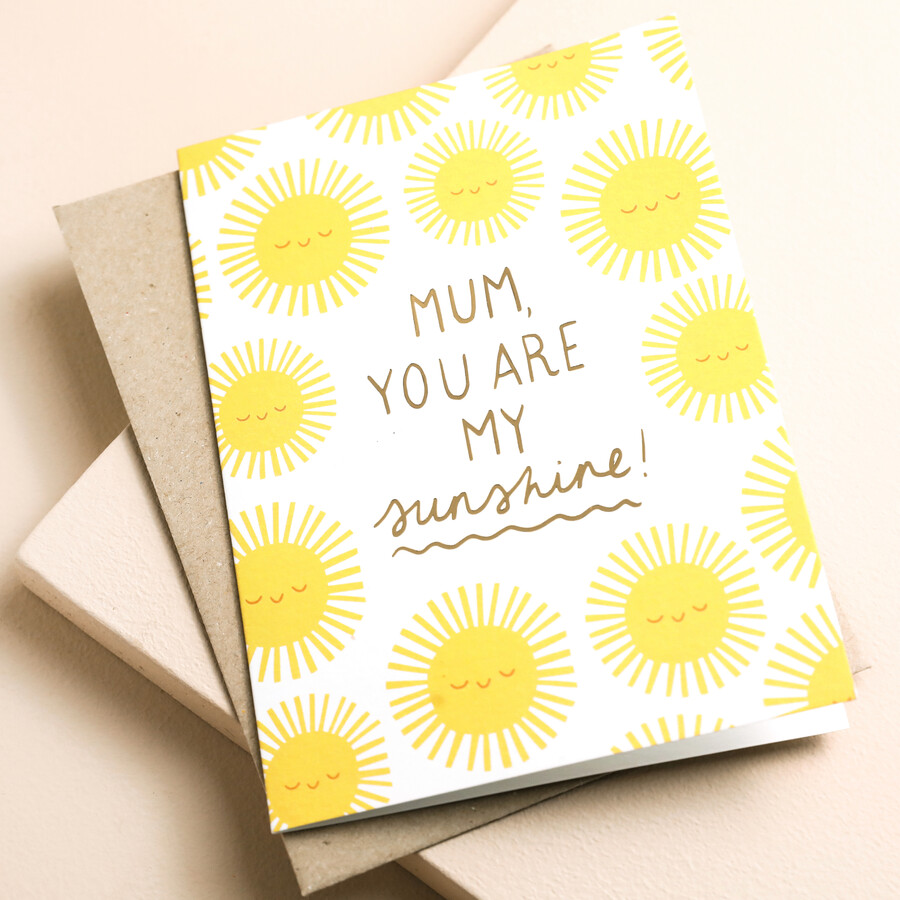 You Are My Sunshine Card Mother's Day Card | Ohh Deer | Lisa Angel