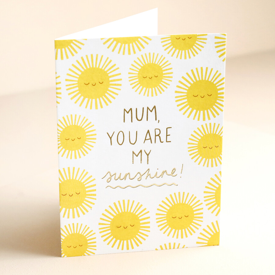 You Are My Sunshine Card Mother's Day Card | Ohh Deer | Lisa Angel