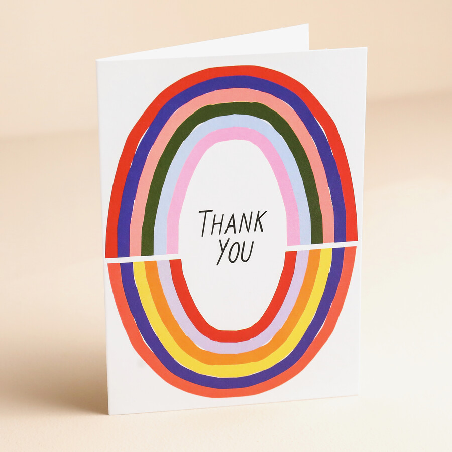 Rainbow Thank You Card | Ohh Deer | Lisa Angel