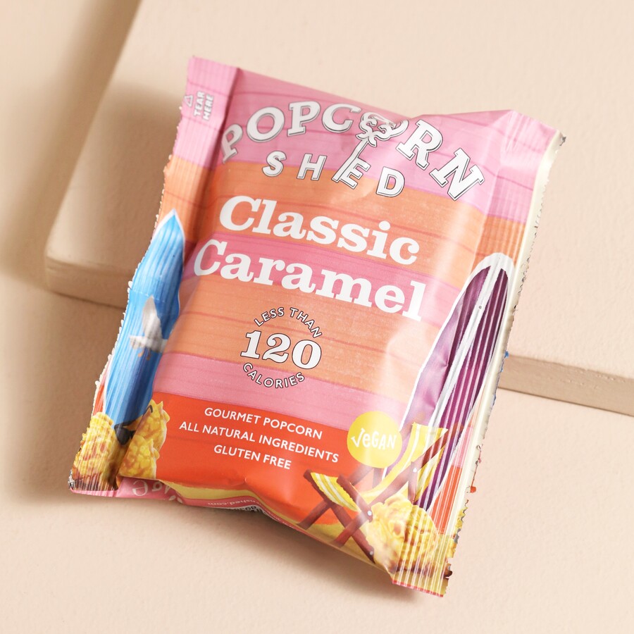 Popcorn Shed Classic Caramel Gourmet Popcorn Snack Pack