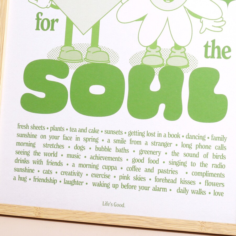 Good for the Soul A3 Print | Proper Good | Lisa Angel
