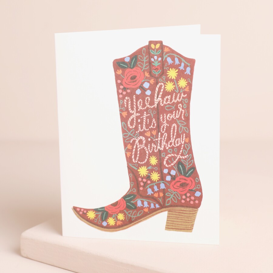 Birthday Boot Card | Rifle Paper Co. | Lisa Angel