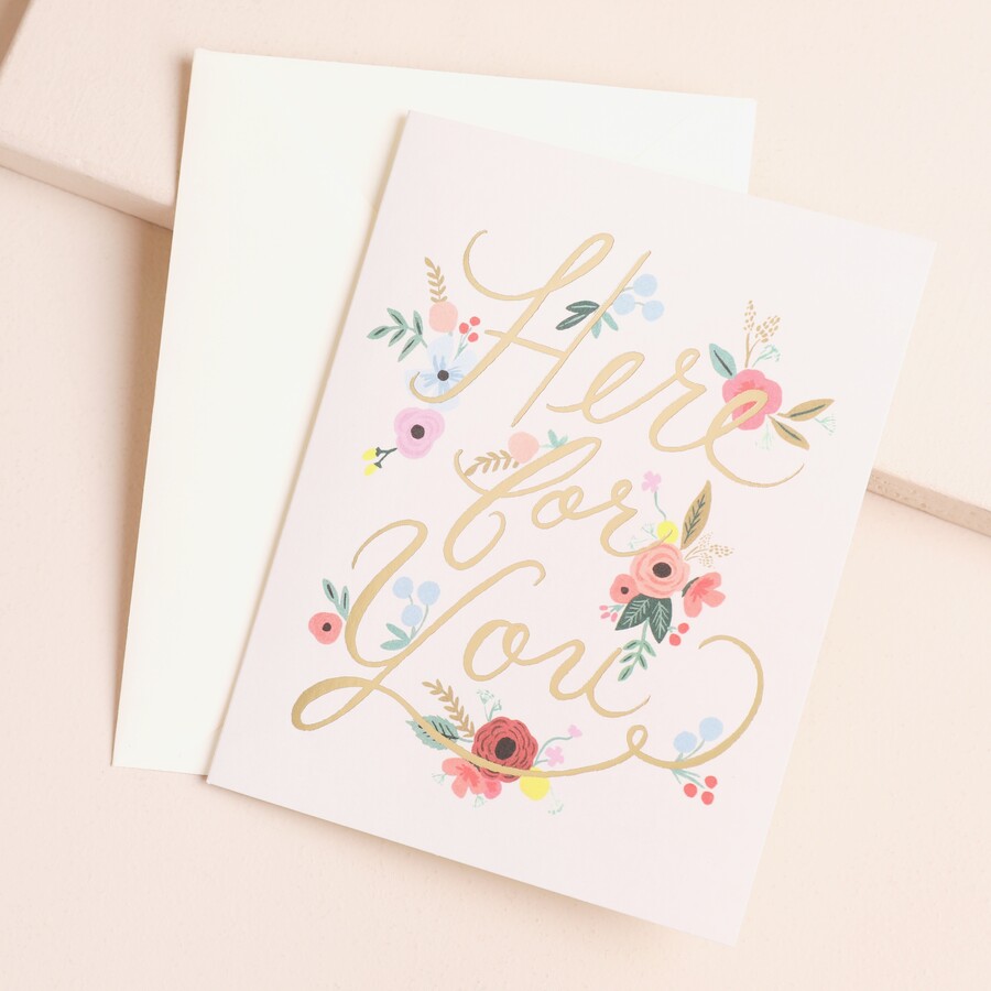 Floral Here For You Card | Rifle Paper Co. | Lisa Angel