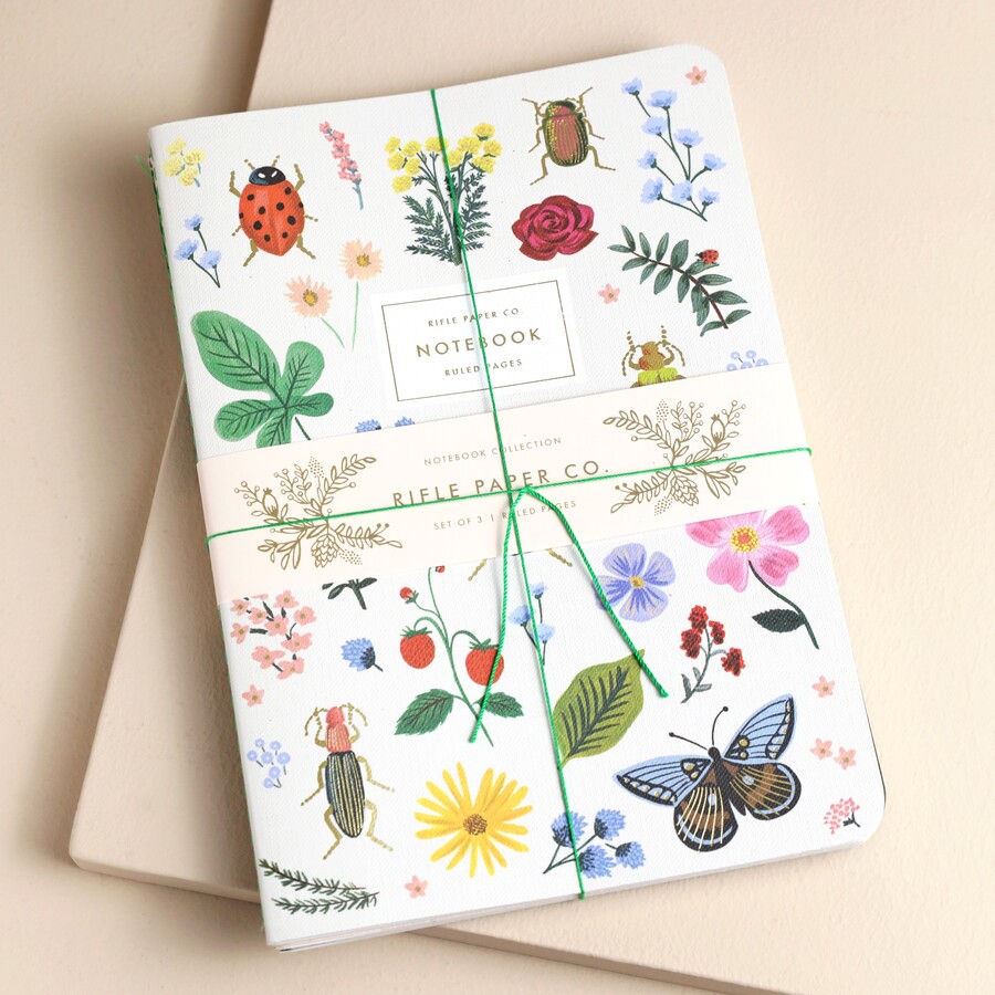 Set of 3 Curio Notebooks | Rifle Paper Co. | Lisa Angel