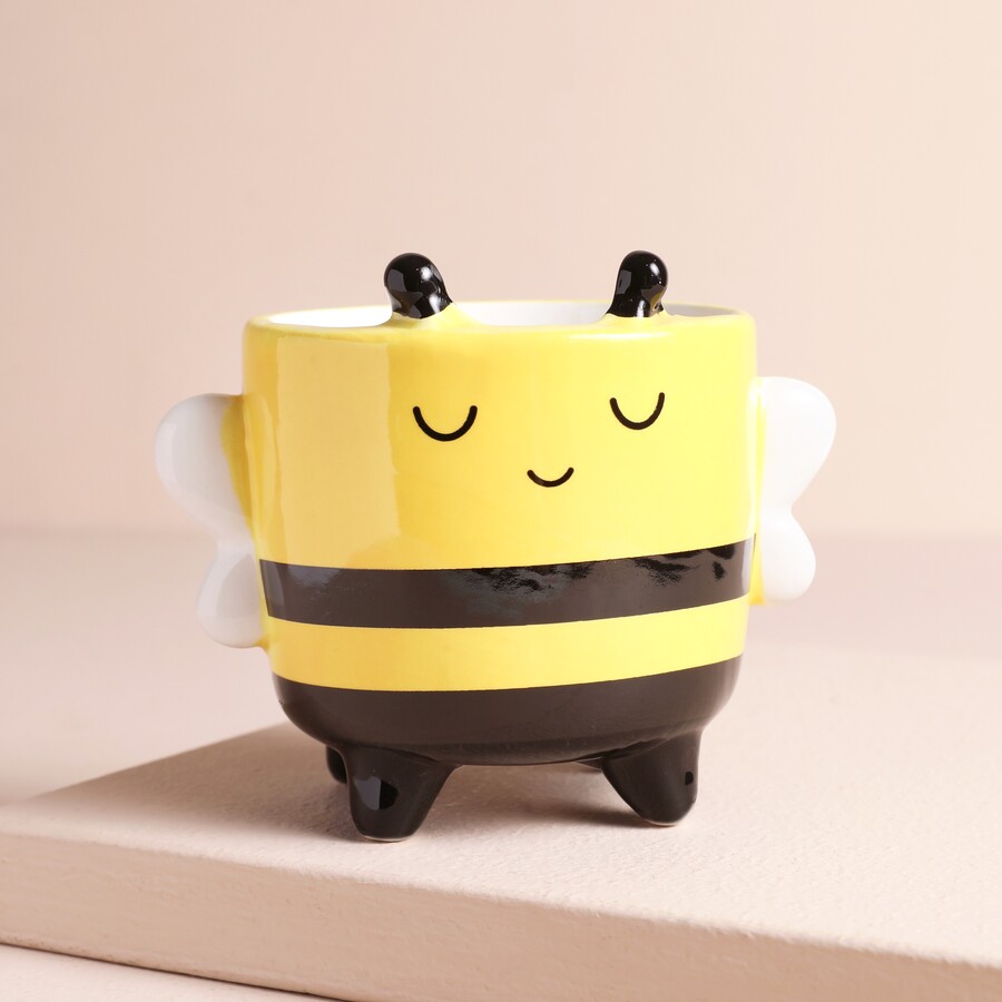 Mini Bee Sitting Planter | Homeware | Sass & Belle | Lisa Angel