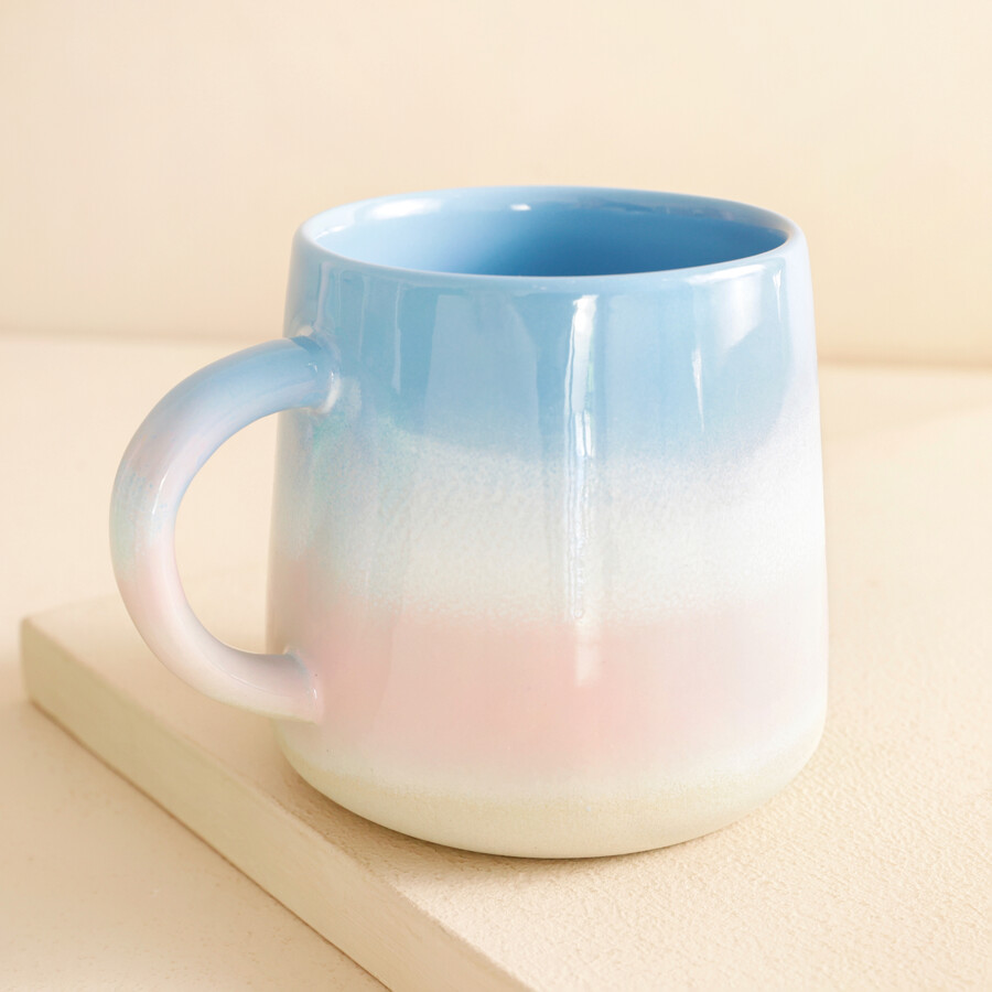 Pastel Blue and Pink Ombre Mug | Sass & Belle | Lisa Angel