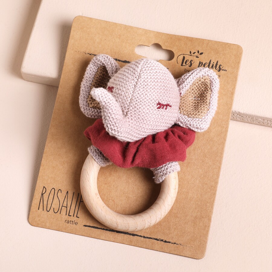 Rosalie Elephant Rattle | Gifts for Babies | Lisa Angel