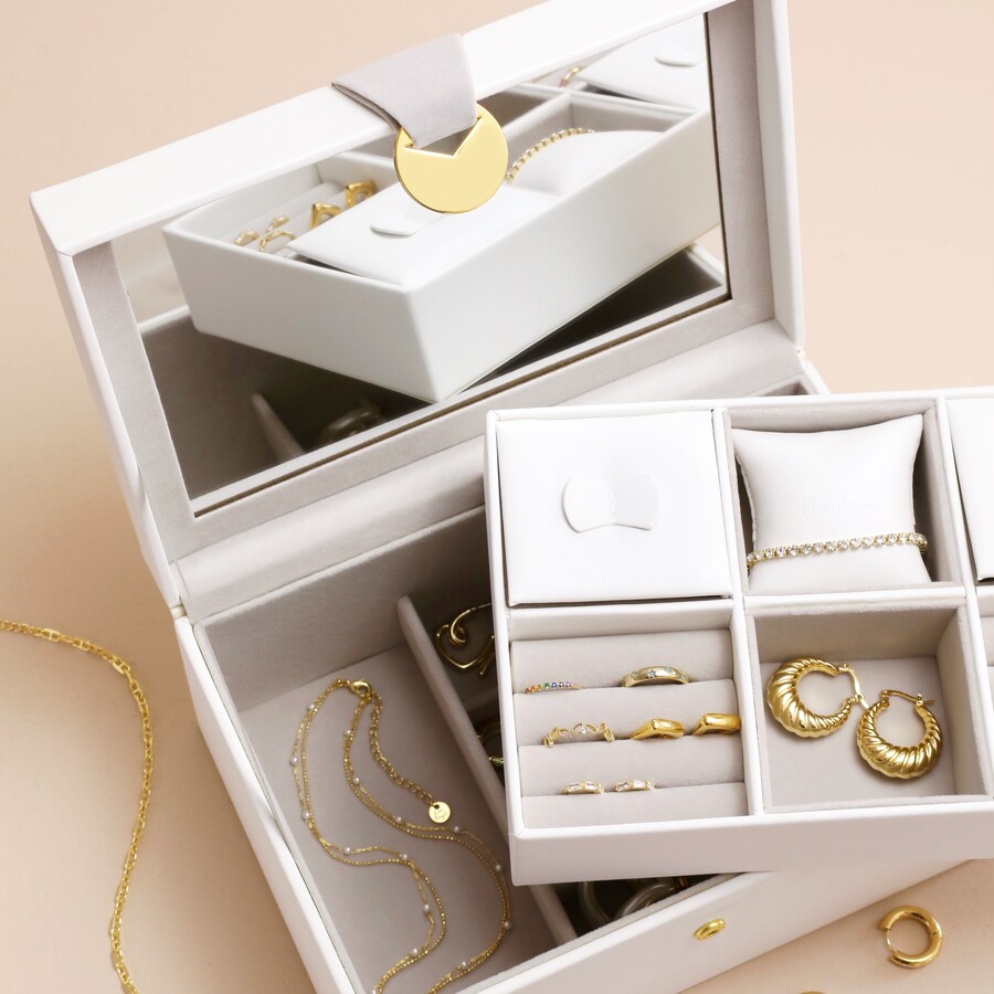 Personalised Two Tier Jewellery Box | Lisa Angel