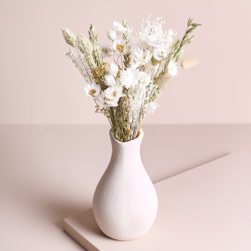 Fresh White Dried Flower Posy | Homeware | Lisa Angel