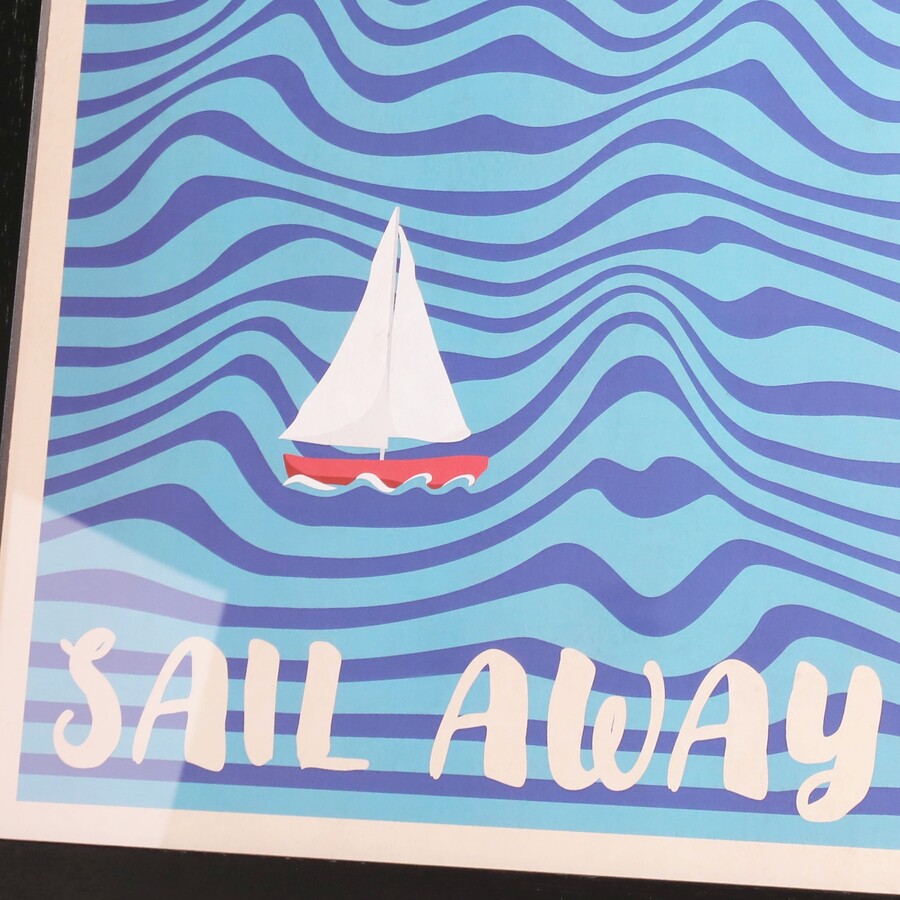 Sail Away Print A3 Framed | Wall Chart | Prints | Lisa Angel