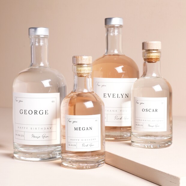 Personalised 200ml Name Gin | Alcohol Gifts | Lisa Angel