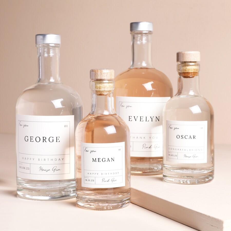 Personalised 200ml Name Gin | Alcohol Gifts | Lisa Angel