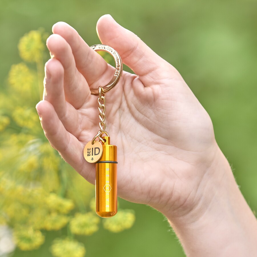 Beevive Bee Revival Kit Keyring in Gold | Lisa Angel