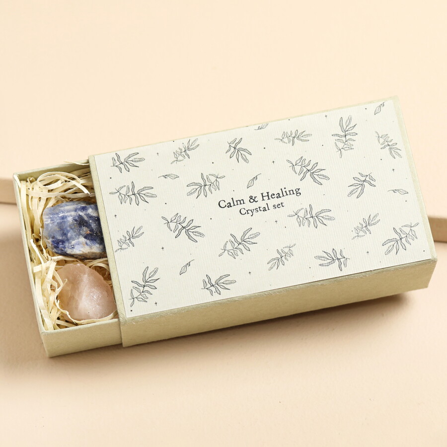 Calm & Healing Crystal Set | East of India | Lisa Angel
