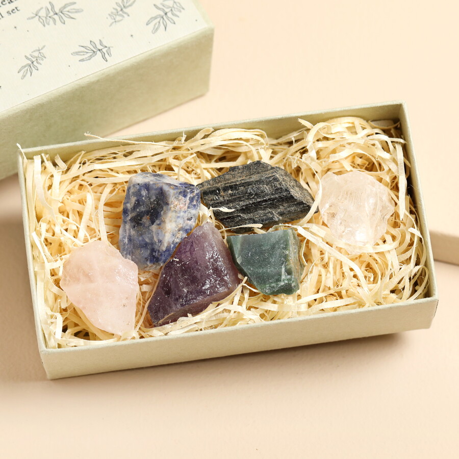 Calm & Healing Crystal Set | East of India | Lisa Angel