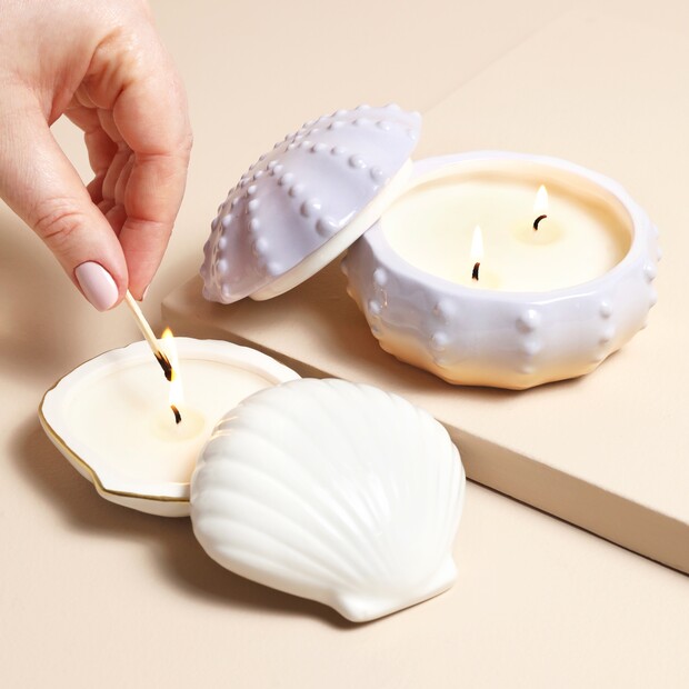 Sea Urchin Ombre Lavender Candle | Homeware | Lisa Angel