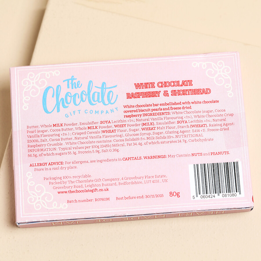 Jammy Heart Chocolate | The Chocolate Gift Company | Lisa Angel