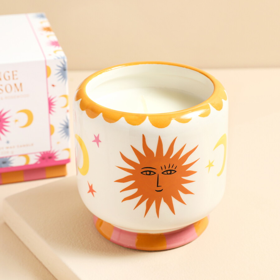 Sun Ceramic Candle Orange Blossom | Paddywax | Lisa Angel