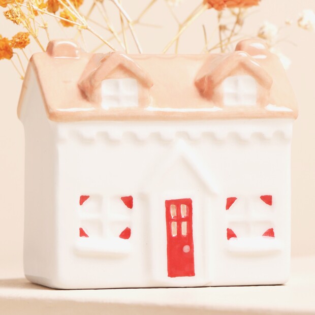 Tiny Ceramic House Bud Vase | Home Accessories | Lisa Angel