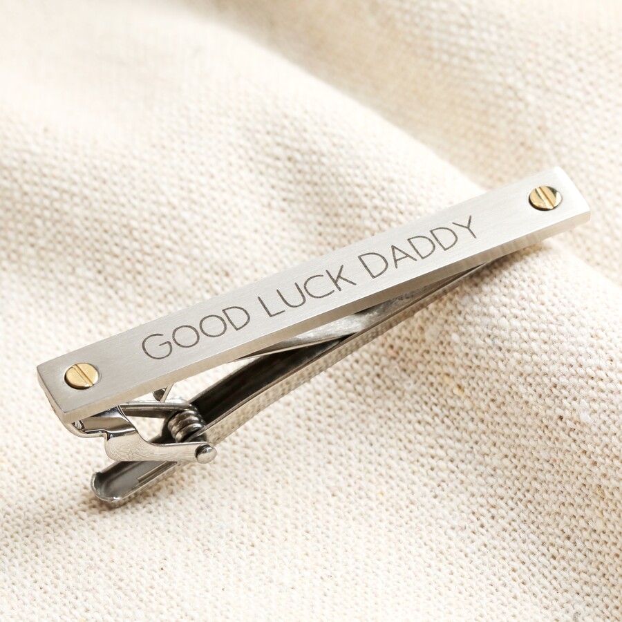 Personalised Stainless Steel Tie Clip | Lisa Angel