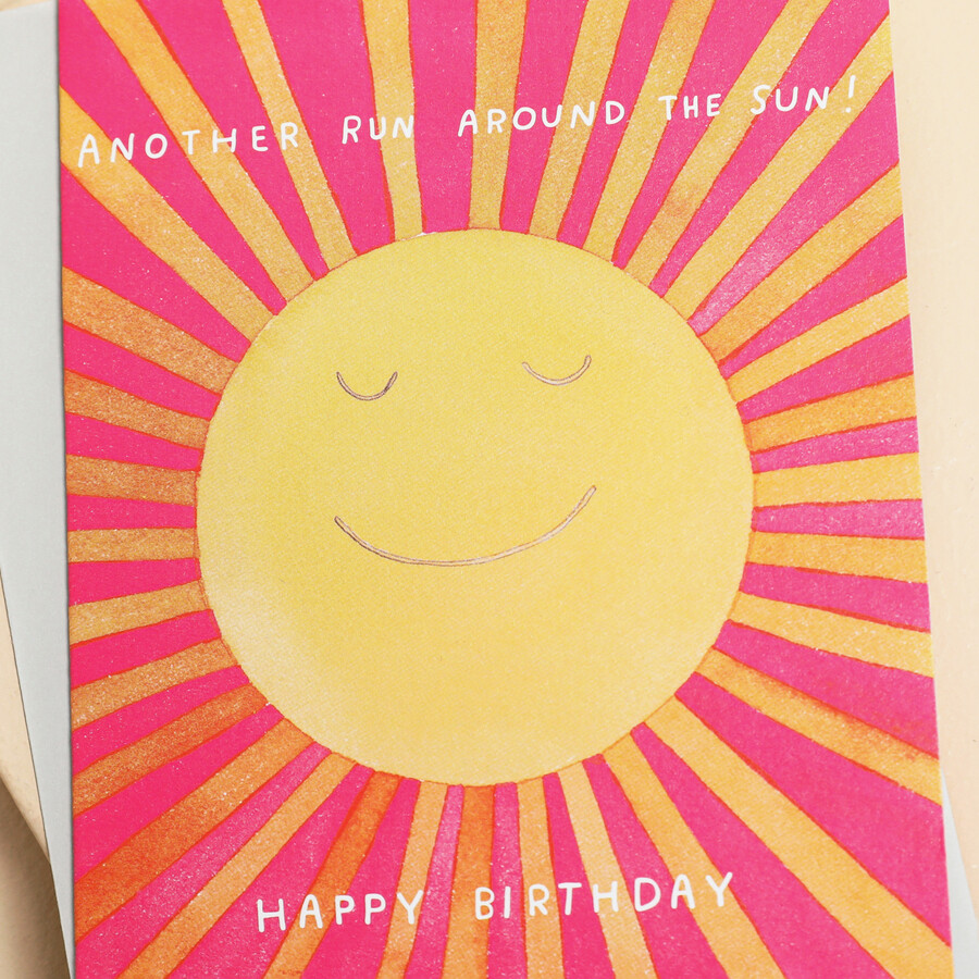 Run Around The Sun Birthday Card | Ohh Deer | Lisa Angel