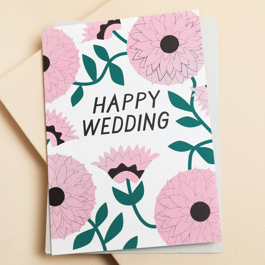 Wedding Flowers Greeting Card | Ohh Deer | Lisa Angel