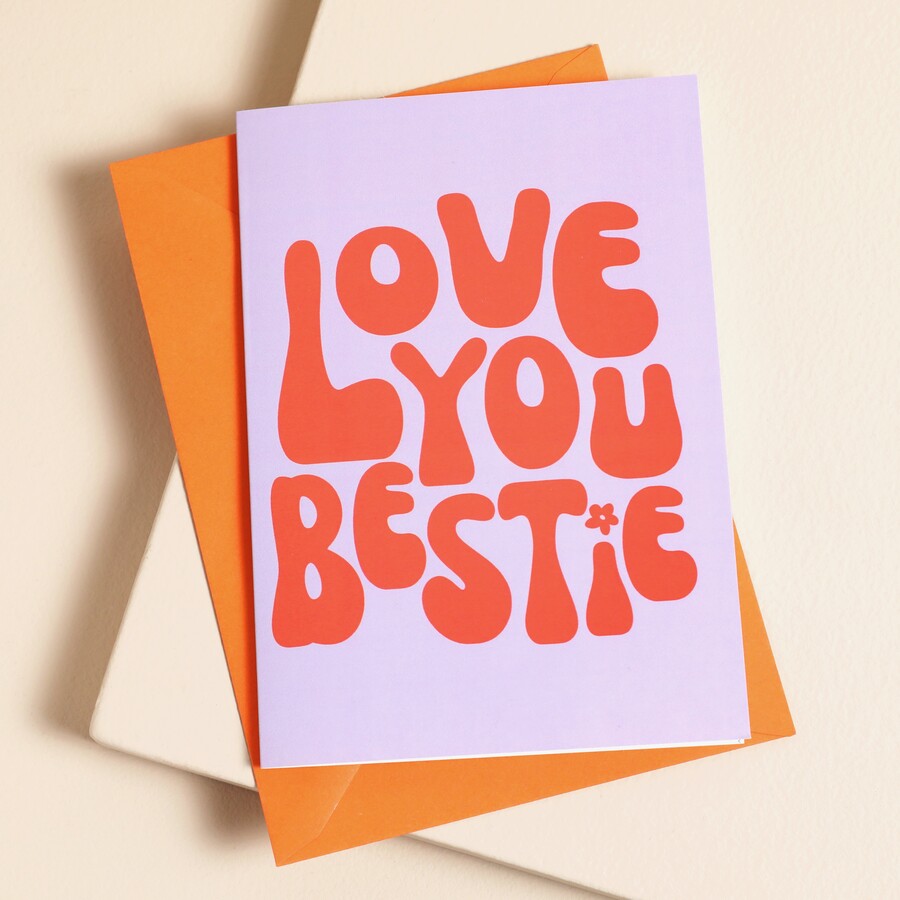 Love You Bestie Greeting Card | Proper Good | Lisa Angel