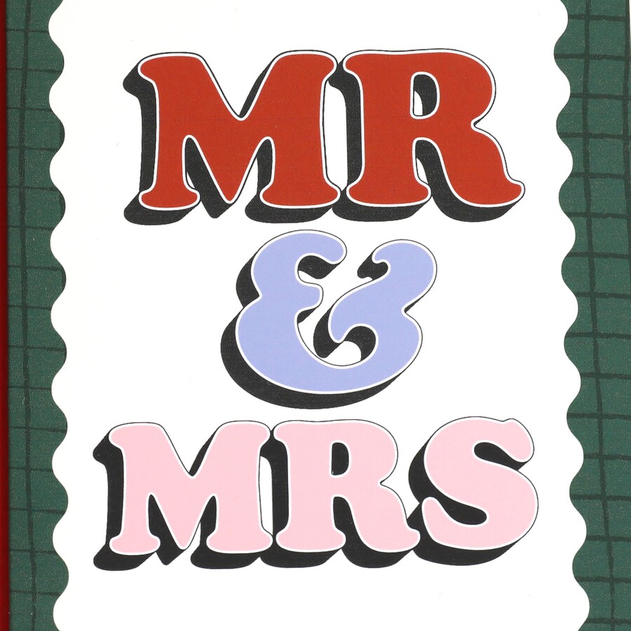 Mr & Mrs Wedding Card | Proper Good | Lisa Angel