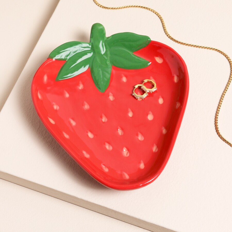 Strawberry Trinket Dish | Sass & Belle | Lisa Angel