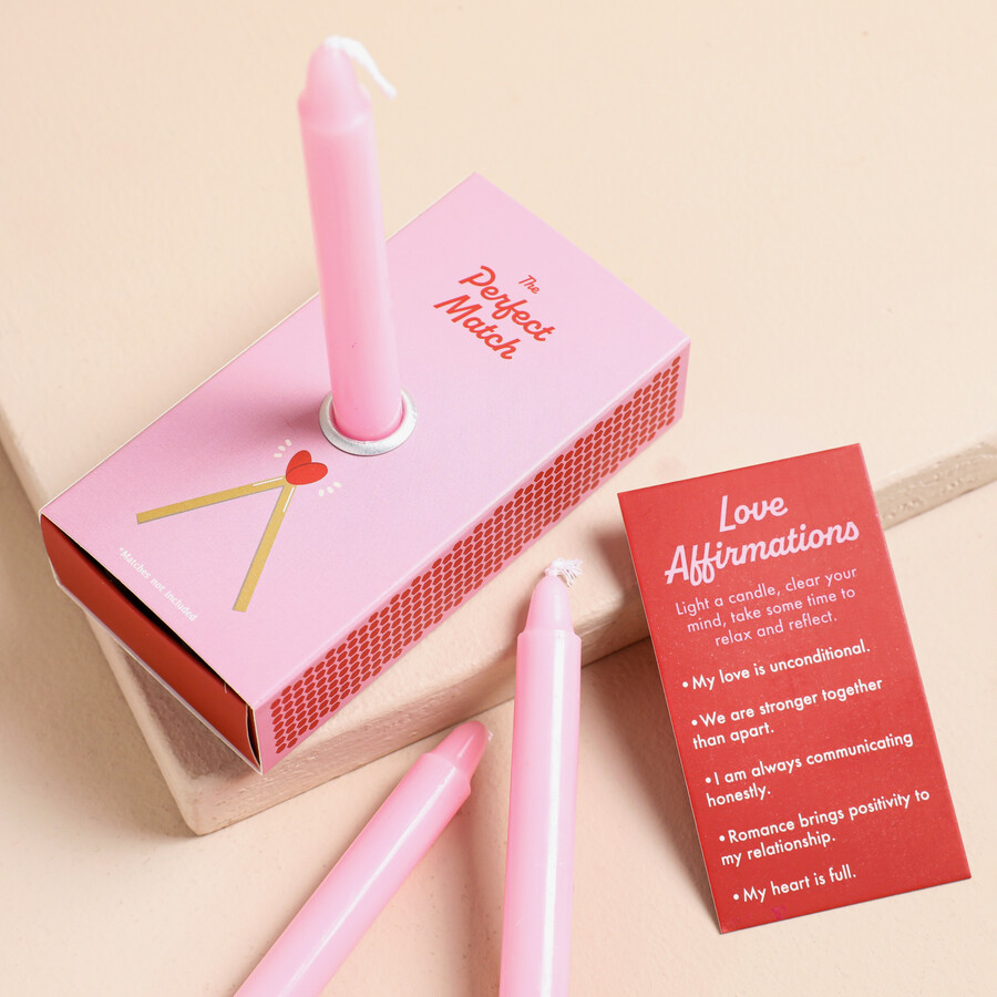 Set of 3 Matchbox Love Affirmation Candles | Home | Lisa Angel