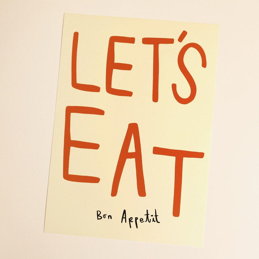 Let's Eat Kitchen A3 Print | SimplyExtraJordanary | Lisa Angel