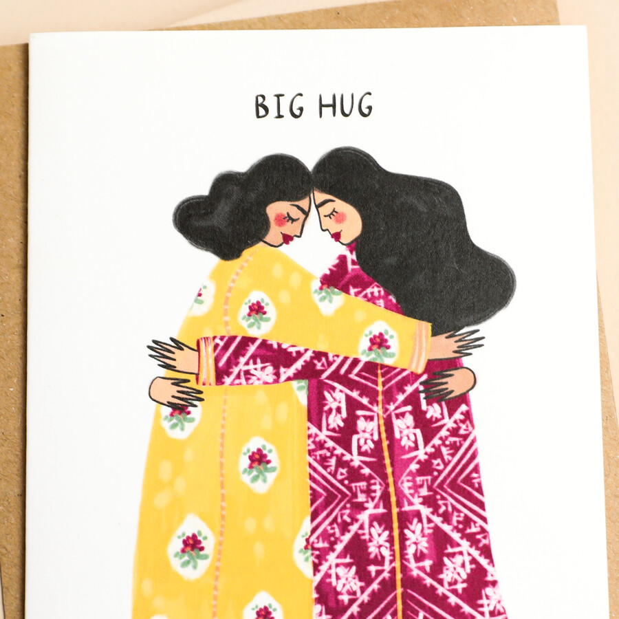 Big Hug Greetings Card | Sakina Saidi | Stationary | Lisa Angel