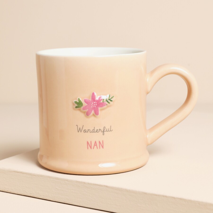 Pink Wonderful Nan Ceramic Mug | Homeware | Lisa Angel
