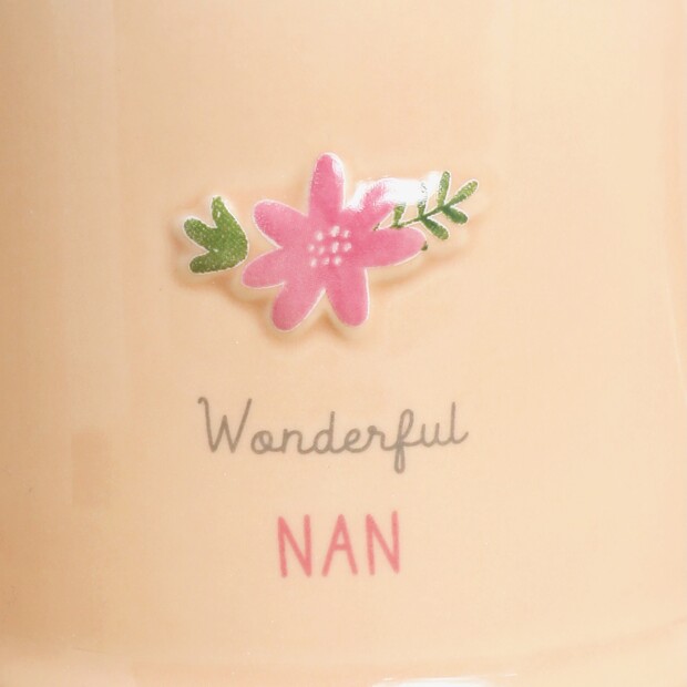Pink Wonderful Nan Ceramic Mug | Homeware | Lisa Angel