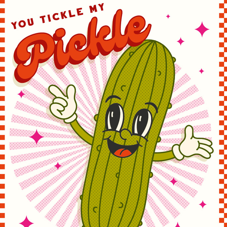 You Tickle My Pickle Card | The Art File | Lisa Angel