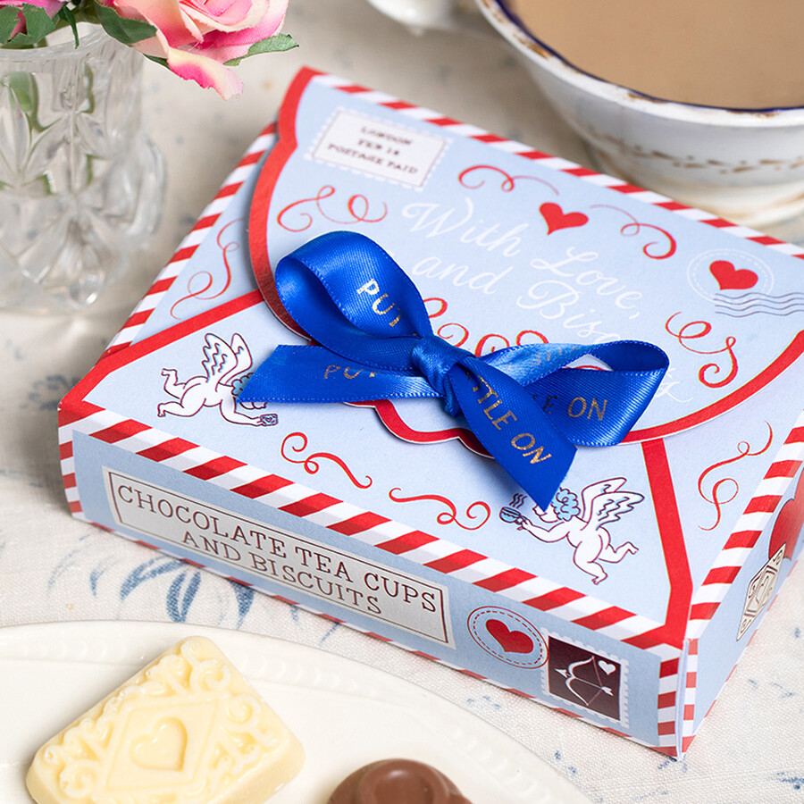 Chocolate Tea and Biscuits Box | The Chocolate Gift Company | Lisa Angel