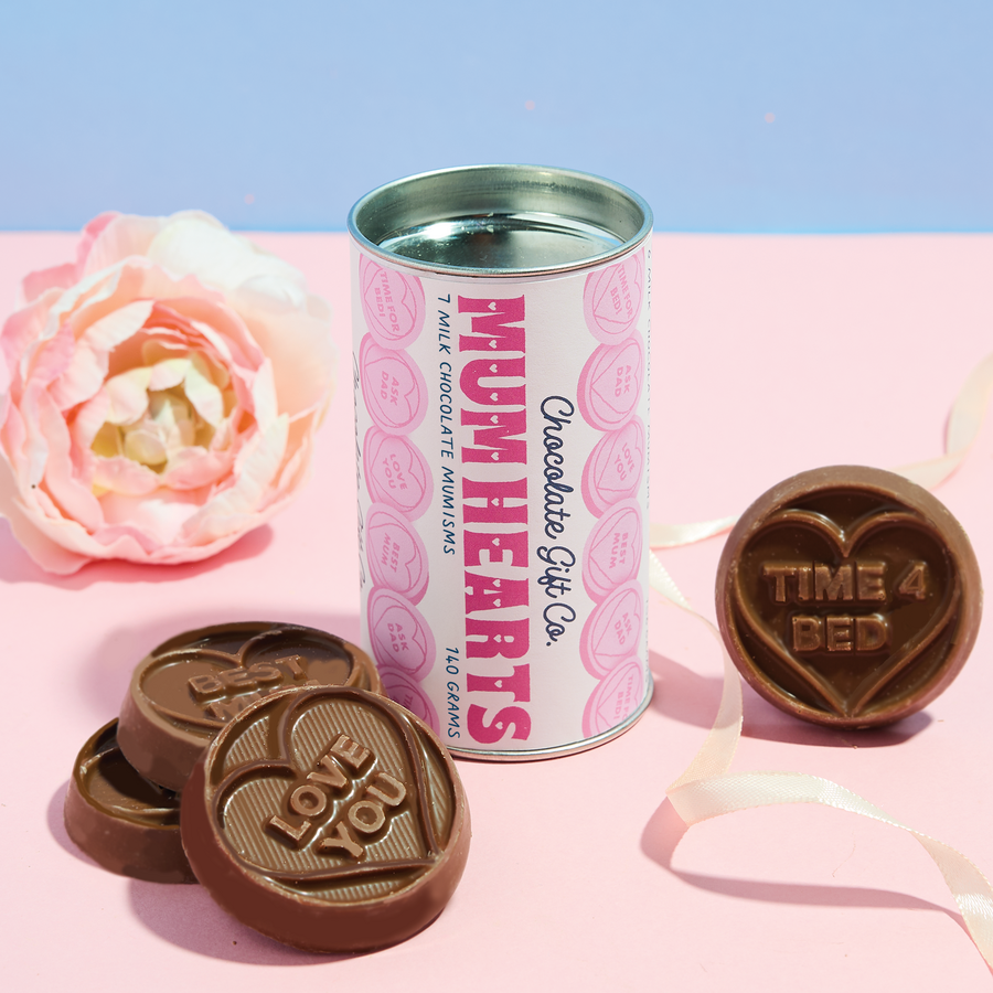Milk Chocolate Mum Hearts | The Chocolate Gift Company | Lisa Angel