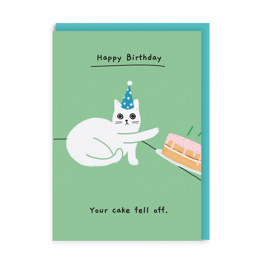 Your Cake Fell Off Greetings Card | Ohh Deer | Lisa Angel