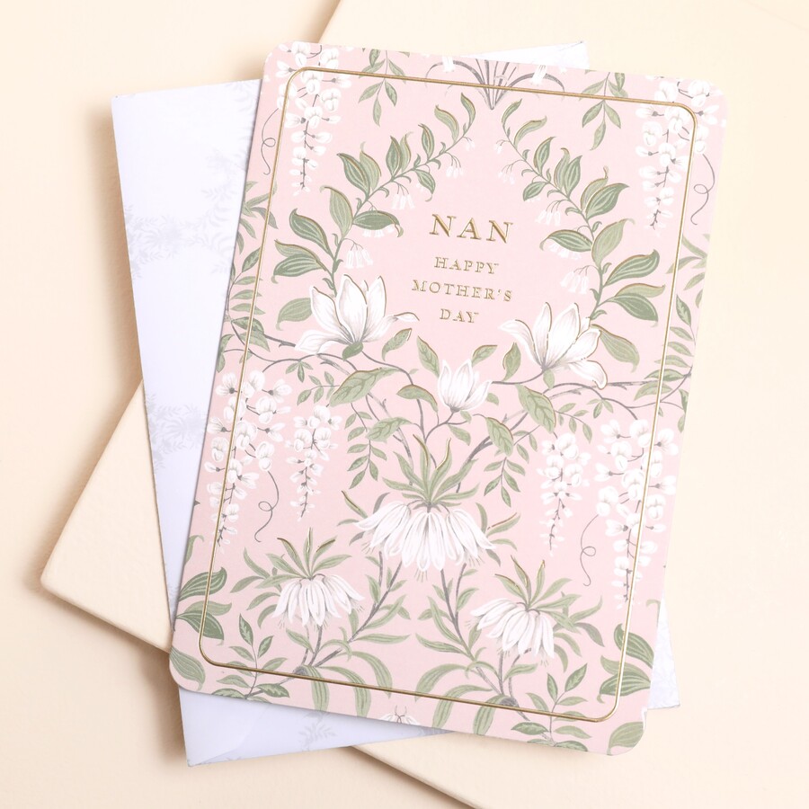 Parterre Blush Nan Greeting Card | Ohh Deer | Lisa Angel