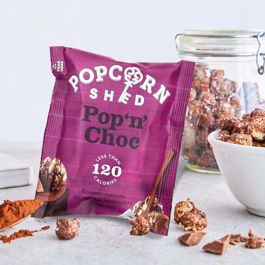 Pop N Choc Popcorn Snack Pack | Popcorn Shed | Lisa Angel