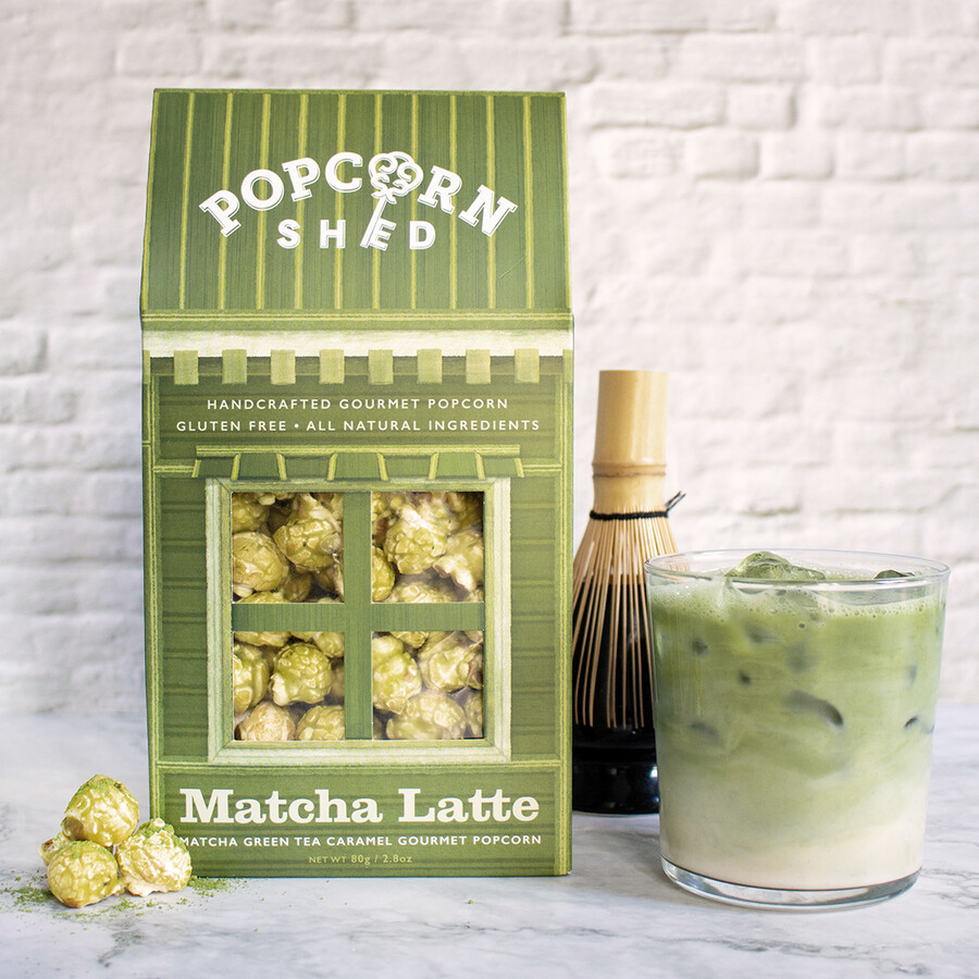 Matcha Latte Gourmet Popcorn | Popcorn Shed | Lisa Angel