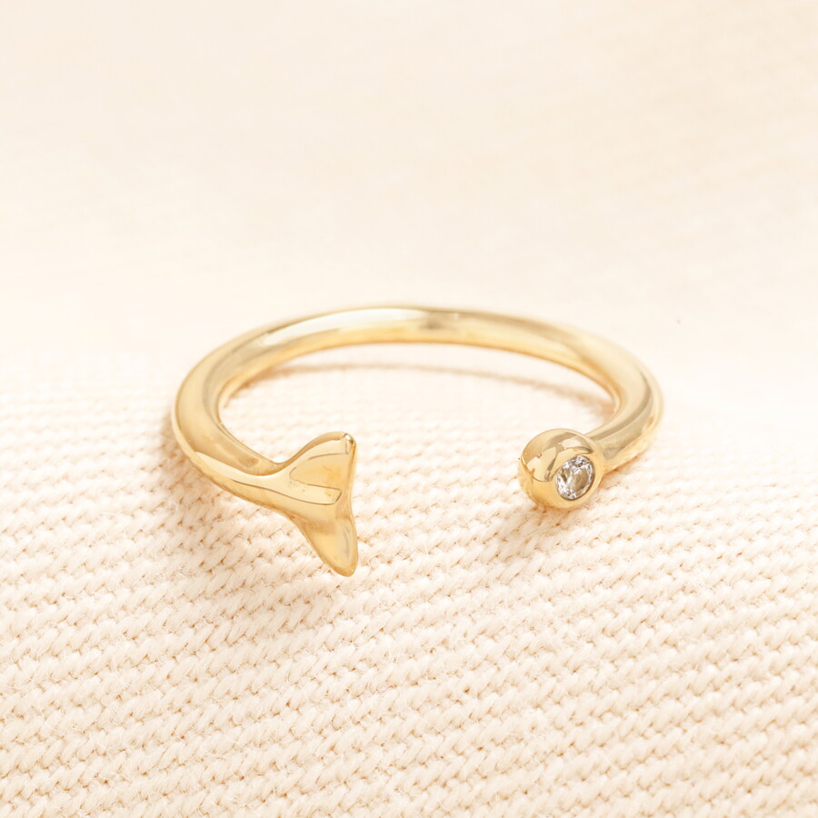 Stainless Steel Tail Fin Wraparound Toe Ring in Gold | Jewellery | Lisa ...